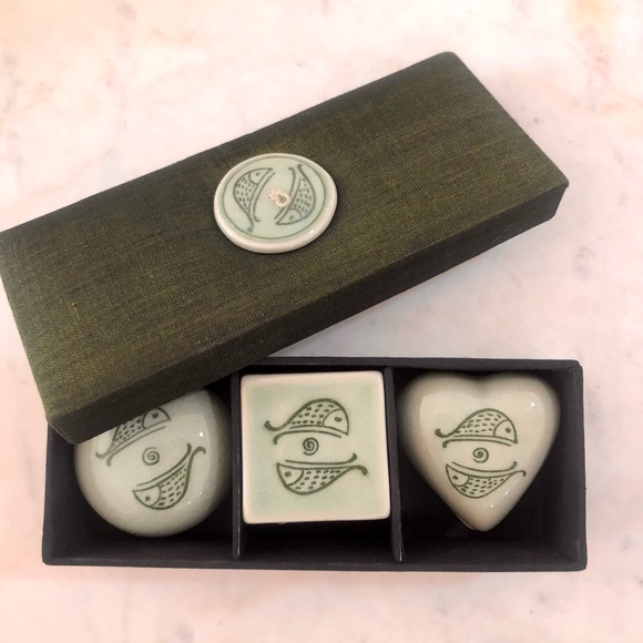 Accents | Antique Dutch Celadon Box Set | Poshmark